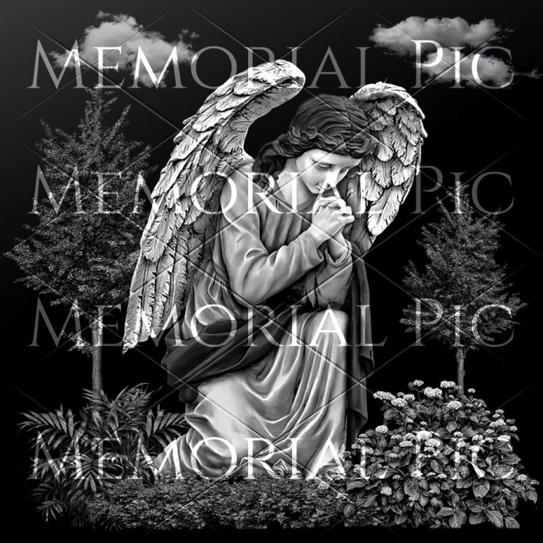PRAYING ANGEL - Memorial Pic